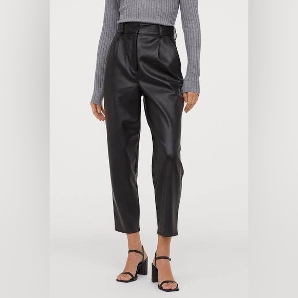 H&M | Pants & Jumpsuits | Hm Faux Leather Pants | Poshmark